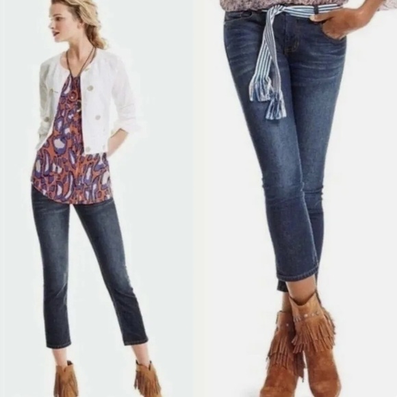 CAbi | Jeans | Cabi 764 Johnny Crop Blue Jeans Sz 6 | Poshmark